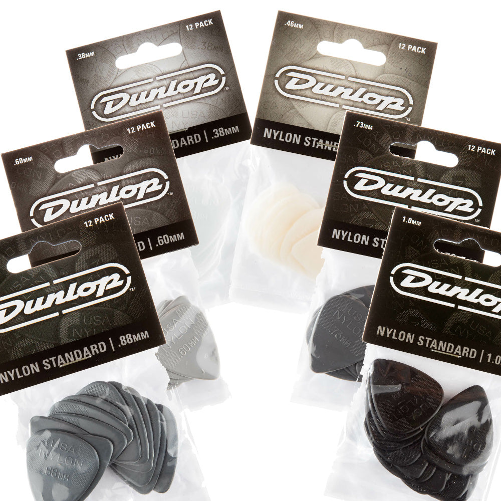 DUNLOP Nylon Greys Picks Player Packs
